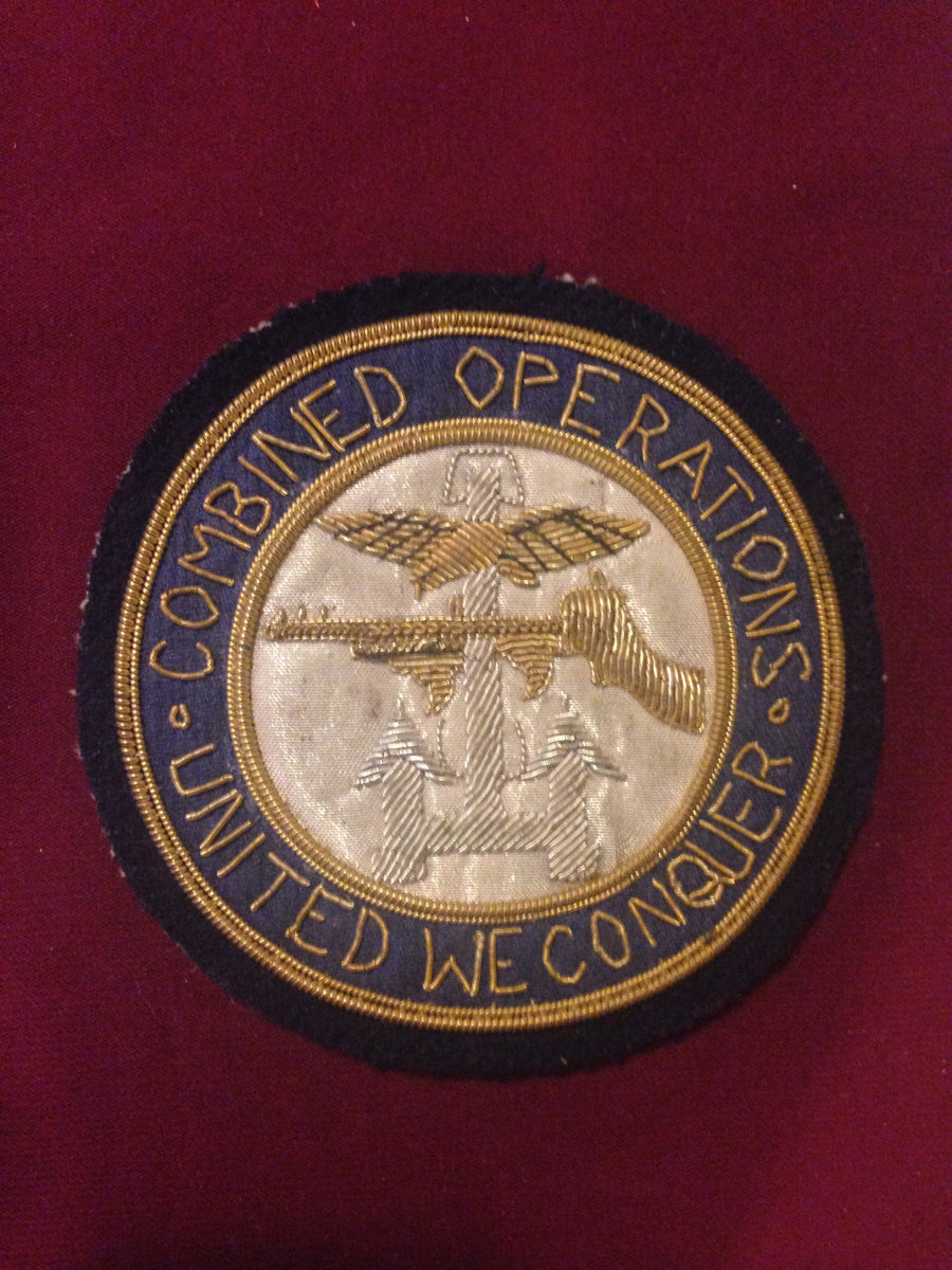 Combined Operations Blazer Badge – MASONS MILITARY BADGE & BUTTON